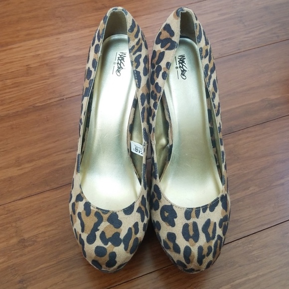 Mossimo Supply Co. | Shoes | Cheetah Print Heelsused Once | Poshmark